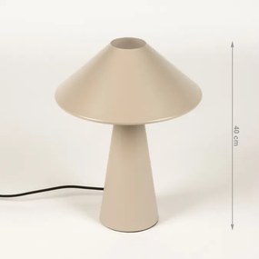 Stolní designová lampa Lucianno Taupe