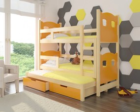 Dětská patrová postel Jade s výsuvným lůžkem 05