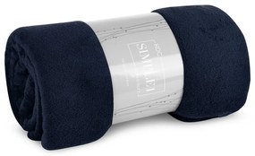 Přehoz z mikrovlákna 150x200 Simple navy blue Eurofirany