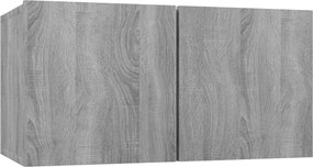 vidaXL 4dílný set TV skříněk kompozitní dřevo [3114340] Barva: bílá s vysokým leskem