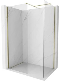 Mexen Kioto-X sprchová stěna Walk-in 150 x 70 cm, transparentní 10 mm, zlatá - 800-150-202-50-00-070-X