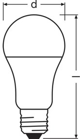 LED žárovka E27 LEDVANCE PARATHOM CL A FR 10W (75W) teplá bílá (2700K)