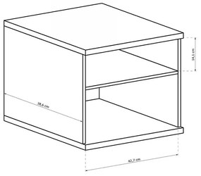 CALI | noční stolek C-17 + NOHY | artisan
