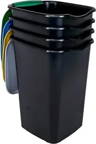 Belli e Forti odpadkový koš RECYCLING černý, šedé víko / Odpadkový koš