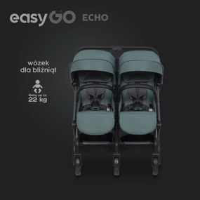 Sourozenecký kočárek EasyGo Echo Sage Green