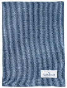 GREEN GATE Bavlněná utěrka Alicia Dark Blue, modrá barva, textil