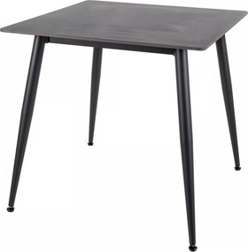 Jídelní stůl Rion 80 cm keramika černý mramor/černý