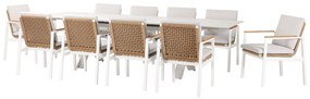 Carson jídelní stůl bílý 280-340 cm