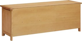 Botník 114 x 37 x 45 cm masivní dubové dřevo 327436