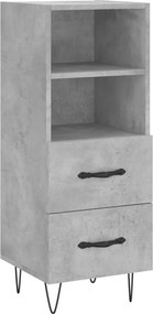 Skříň highboard betonově šedá 34,5x34x180 cm kompozitní dřevo 3198949