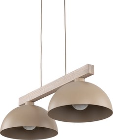 TK Lighting Béžový závěsný lustr Oslo pro žárovku 2x E27 TK11011