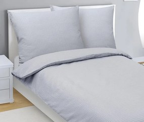 Bellatex Krepové povlečení Šedá 140x220 cm, 70x90 cm