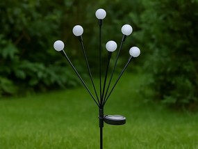 Verk Group SOLÁRNÍ ZAHRADNÍ SVÍTIDLA KULIČKY 2 KUSY PO 6 LED SVÍTIDLECH DÉLKA 70 CM