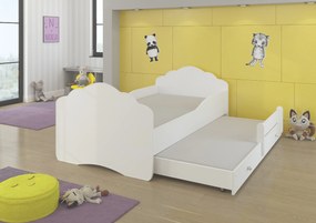 ADRK Furniture Dvojitá postel s matracemi CASIMO II 160x80 CH-Cas-II- W-160-E088