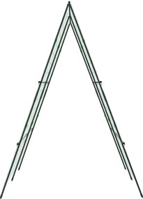 Outsunny Kovový Trellis pro Šplhající Rostliny - Zelený, Bez Rzi, 180x100x180cm, Oblouk pro Růže, Zahradní Trellis pro Rajčata, Zeleninu, Květiny, Šp…