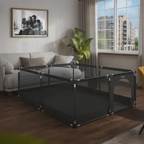 Tulano Cozy 25 Dětská ohrádka 150 x 180 cm šedá