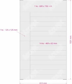 ACCEPT Hlavní orientační tabule ACS 011 (612 x 1031 mm) - stříbrná tabule
