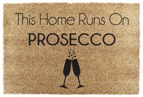 Rohožka z kokosového vlákna 40x60 cm This Home Runs On Prosecco – Artsy Doormats