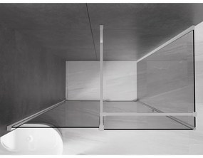 Mexen Velar, sprchový kout s posuvnými dveřmi 130 x 70 cm, 8mm šedé sklo, chromová, 871-130-070-41-01
