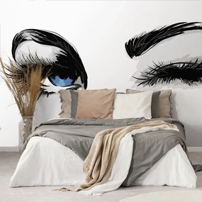 Samolepící tapeta mrkající ženské oči - 300x200 cm