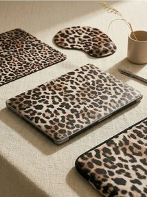 Sinsay - Samolepka na notebook s leopardím vzorem - hnědá