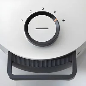 Trebs 13100 bílá / Vaflovač / 1000 W / 5 vaflí / tvar srdce