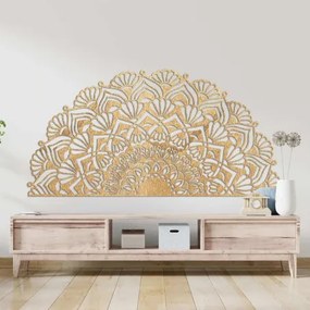 Luxusní dřevěný obraz mandaly - Elegantní nástěnná dekorace I SENTOP PR0371