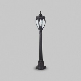 M O414FL-01BZ1 Venkovní sloupkové svítidlo Fleur E27 60W bronz antik čiré sklo IP44 - MAYTONI