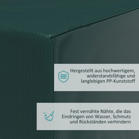 Outsunny Ochranný Kryt na Zahradní Nábytek - Zimní Nepropustný Voděodolný Kryt proti UV - Plachta pro Zahradní Stoly a Patios - Obdélníkový 235 x 190…