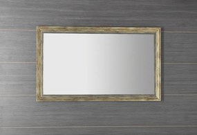Sapho, DEGAS zrcadlo v dřevěném rámu 716x1216mm, černá/starobronz, NL732