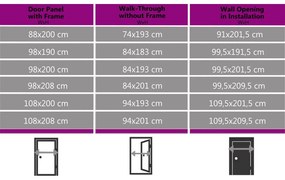 Vchodové dveře hliník a PVC antracitové 110 x 210 cm - Default Title