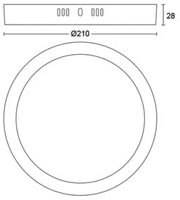Philips - LED Stropní svítidlo MAGNEOS LED/12W/230V 2700K černá