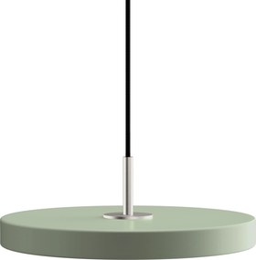 Závěsná lampa Asteria Mini se stříbrným držákem olivová
