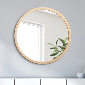 Zrcadlo Balde Wood Rozměr: Ø 100 cm