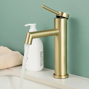Rea Foss, umyvadlová baterie h-205, zlatá matná, REA-B5316