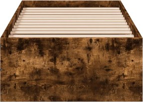 Rám postele kouřový dub 90 x 190 cm kompozitní dřevo 3281067