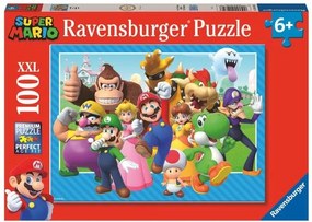 Puzzle ravensburger 120010746 super mario s partou přátel
