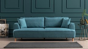 Hanah Home Pohovka FELIX tyrkysová 230 cm 825BLC1380