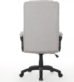 Autronic Židle kancelářská, šedá látka, plastový kříž KA-Y389 SIL2