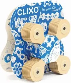 Clixo Designer Beige  Grey Magnetická stavebnice / 9ks / od 4 let