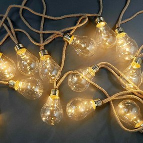 Butlers BULB LIGHTS Světelný řetěz žárovky 15 světel