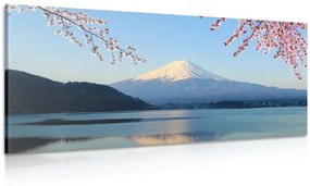 Obraz výhled z jezera na Fuji - 120x60 cm