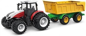 Rc traktor amewi traktor 2,4 ghz s přívěsem, světla, zvuk 1:24