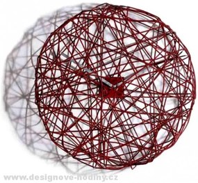 Designové hodiny diamantini & domeniconi ci vediamo red 50cm