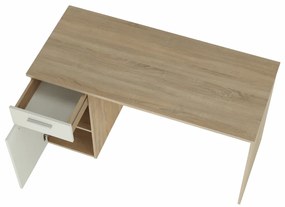 PC stůl, dub sonoma / bílý, EGON