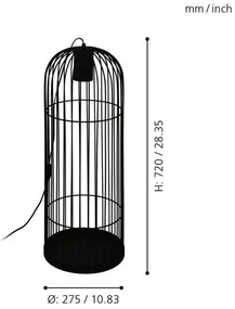 Eglo 43389 - LED Stojací lampa LATCHELY 1xGU10/4,6W/230V