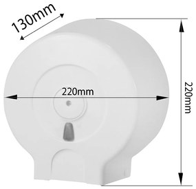 Aqualine, Zásobník na toaletní papír do průměru 19cm, ABS bílá, 693