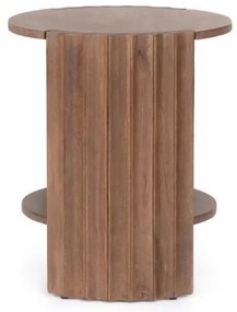 BIZZOTTO Noční stolek ORISSA hnědý ø43 cm 0747229