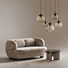 TK Lighting Černý závěsný lustr Esme pro žárovku 5x E27 TK4796