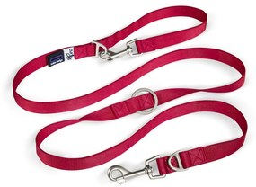 CURLI Nastavitelné vodítko pro psy Nylon Red M 200x1,5 cm